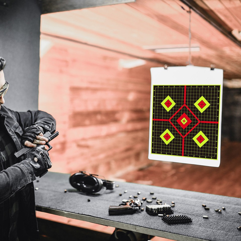 20 Pack 12x12" Shooting Targets Splatter Gun Rifle Pistol Reactive ...