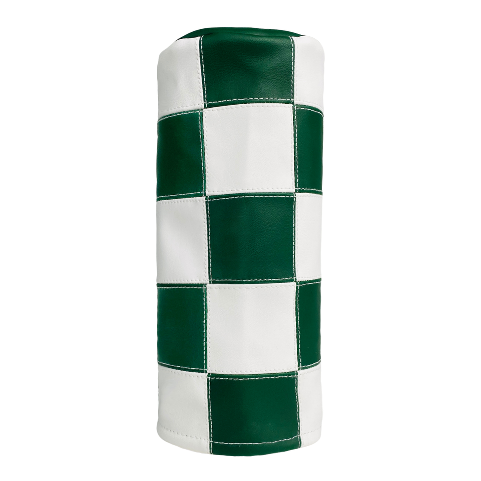 Green and White Checkered Patchwork Stitched Driver Headcover | eBay