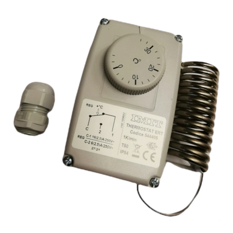 IMIT ADJUSTABLE THERMOSTAT WATERPROOF CASE 0-40 ° C ERT IP54 544404 ...