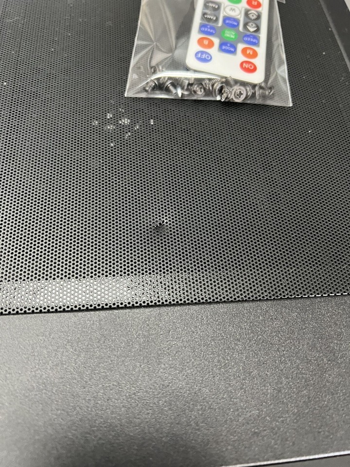 Yeyian Gaming PC Case Abyss 2500, Black Tempered Glass RGB Fans with ...