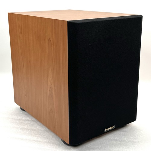 Paradigm PDR Series PDR-8 Amplified Subwoofer Wooden LR GREAT CONDITION ...