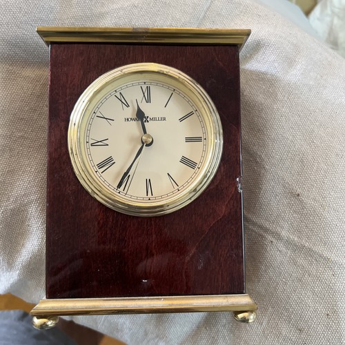 Howard Miller Rosewood Desktop Carriage Clock Quartz 613-528 Tabletop ...
