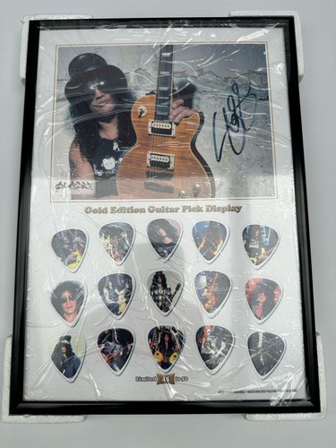 Slash Gold Edition Guitar Printed Pick Display - READ - Guns n Roses ...