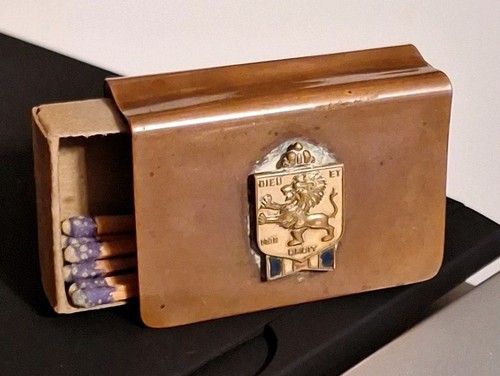 The Avon Coppersmith Hand Wrought Solid Copper Matchbox Holder | eBay