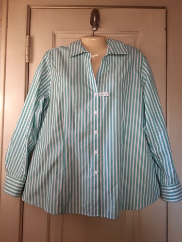 Foxcroft Woman's Long Sleeve Shirt Size XL NEW | eBay