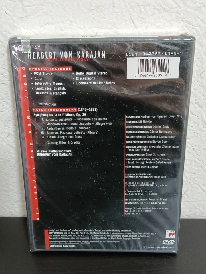 N2.2 Unopened item HERBERT VON KARAJAN TCHAIKOVSKY Karajan Tchaikovsky ...