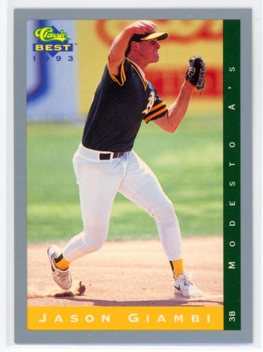 1993 Classic Best Jason Giambi Modesto A's #190 | eBay