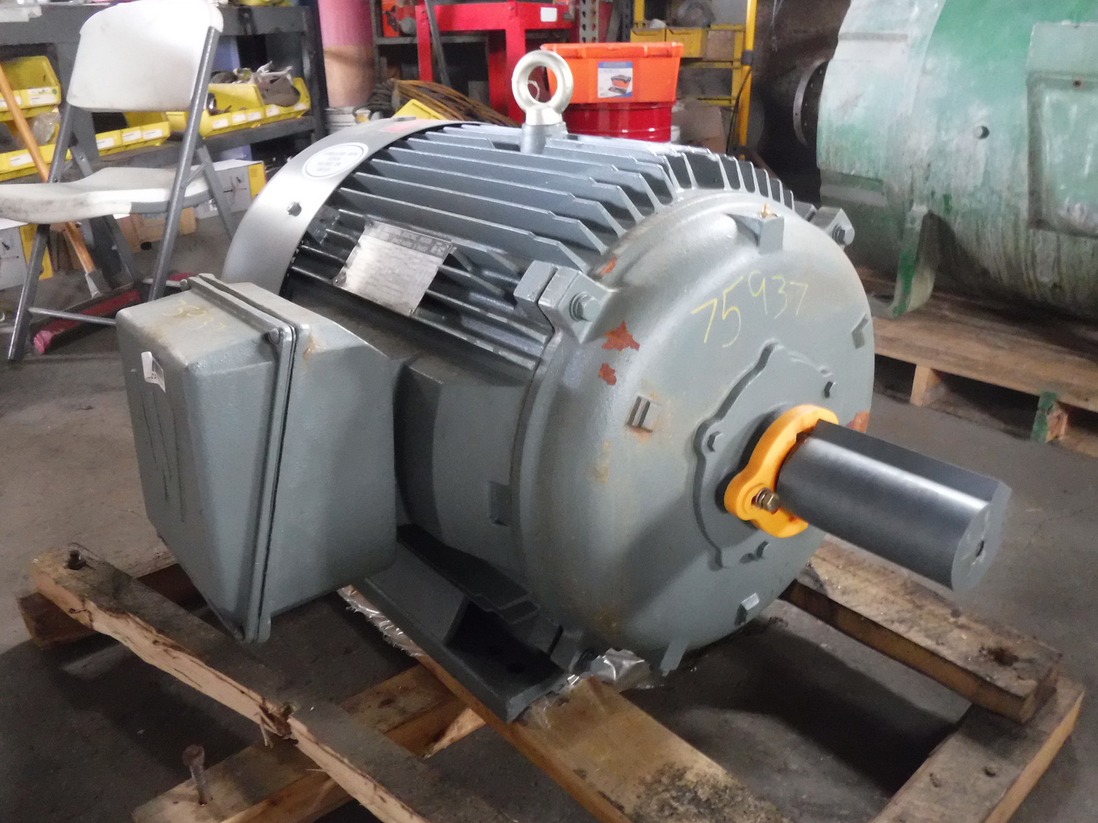 100 HP Worldwide Electric Motor, 1800 RPM, 404T 405T Frame, TEFC, 575 V ...