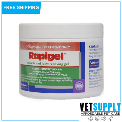 Rapigel Muscle and Joint Relieving Gel For Horses and Dogs 250 Gms | eBay