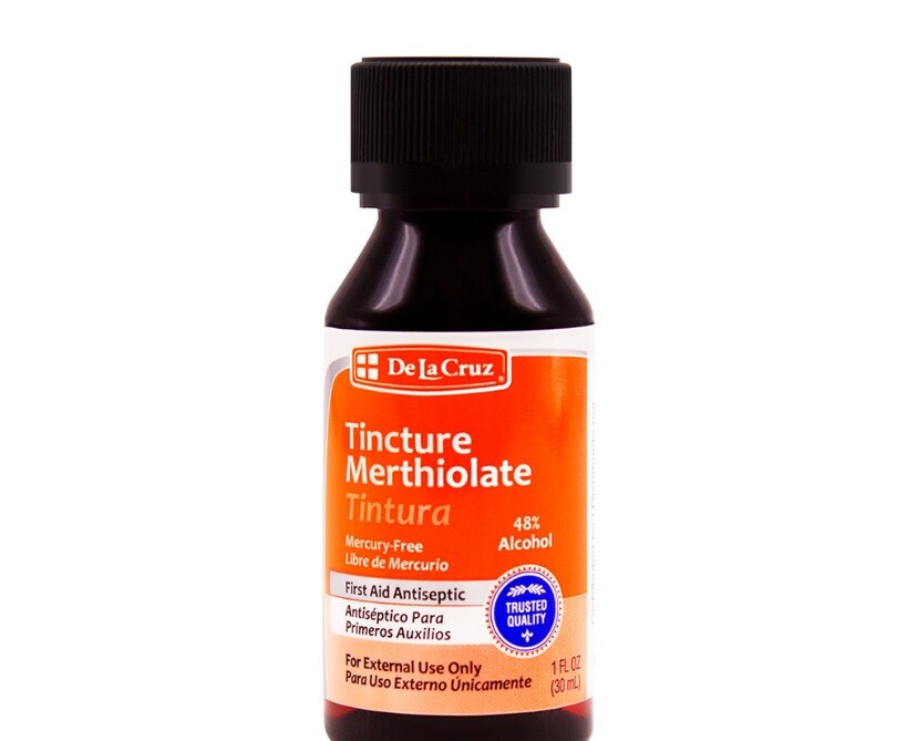 2 De La Cruz Tincture Merthiolate First Aid Antiseptic 1oz ( 2 pack ...