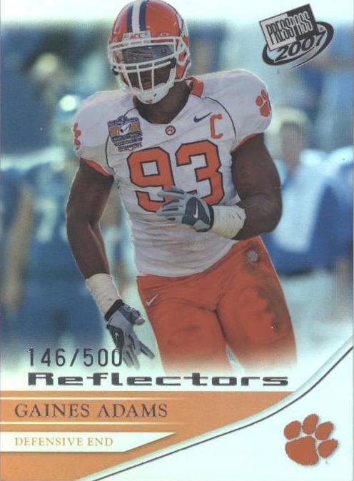 2007 Press Pass - Gaines Adams #23 Reflectors /500 (RC) for sale online ...