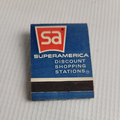 Superamerica Matchbook Gas Station Match Box Vintage Matches | eBay