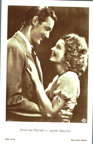 Janet Gaynor - Charles Farrell ** Original Ross Postcard * No. 4506 F ...