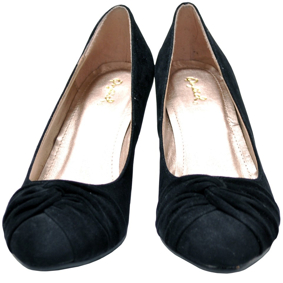 New women's shoes classic casual simple work pumps suede like high heel ...