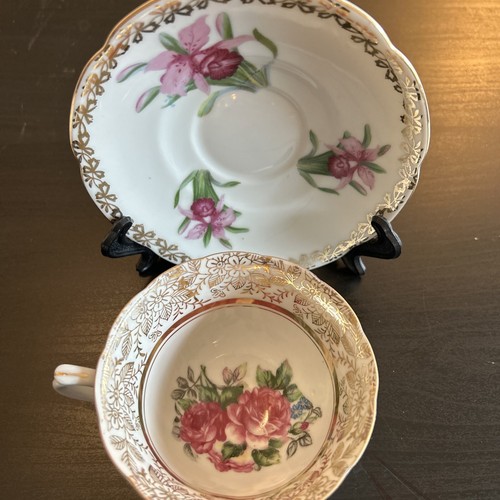 Tea Cup & Saucer Bone China Antique Collectible Tea - Cup and Saucer ...