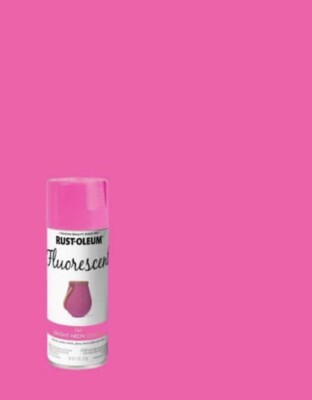 Rust-Oleum Fluorescent Bright Neon Pink Spray Paint, 11 Oz. | eBay