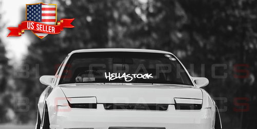 Hellastock Car sticker JDM slammed windshield drift lowered car window ...