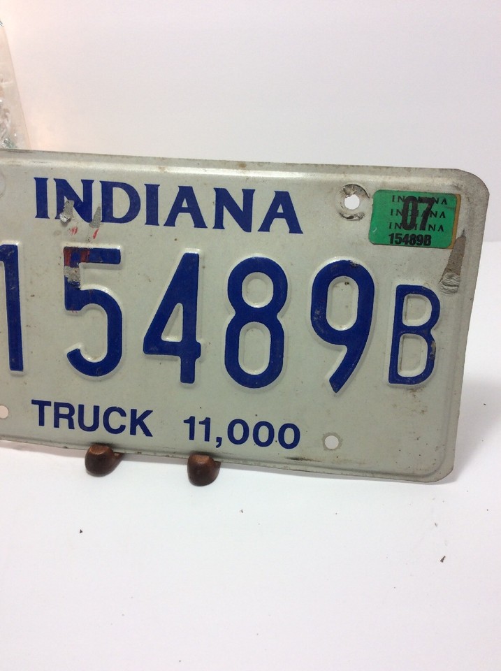 Vintage Indiana License Plate - - Single Plate 2007 | eBay