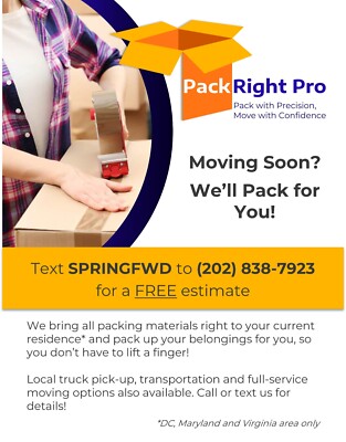 PackRight Pro - Residential Packing Services (DC/MD/VA) | eBay