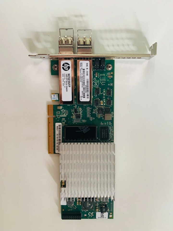 HP NC523SFP NC552SFP OCE11102 Dual Port Ethernet 10GbE SFP+ PCI-E NIC ...
