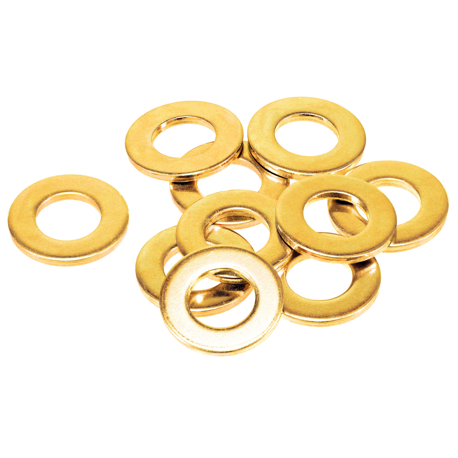 Unterlegscheiben Messing MS DIN 125 Form A Beilagscheiben U-Scheibe ä ...