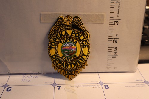 police patch TOPEKA POLICE KANSAS | eBay