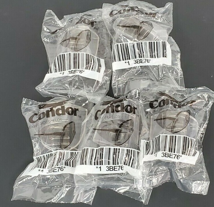 (5) PAIRS OF CONDOR 3BE76 SIDESHIELDS FOR SAFETY GLASSES | eBay