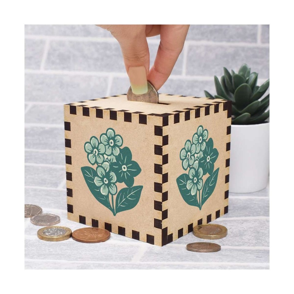 'Forget Me Not Flowers' Money Box / Piggy Bank (MB00116715) | eBay