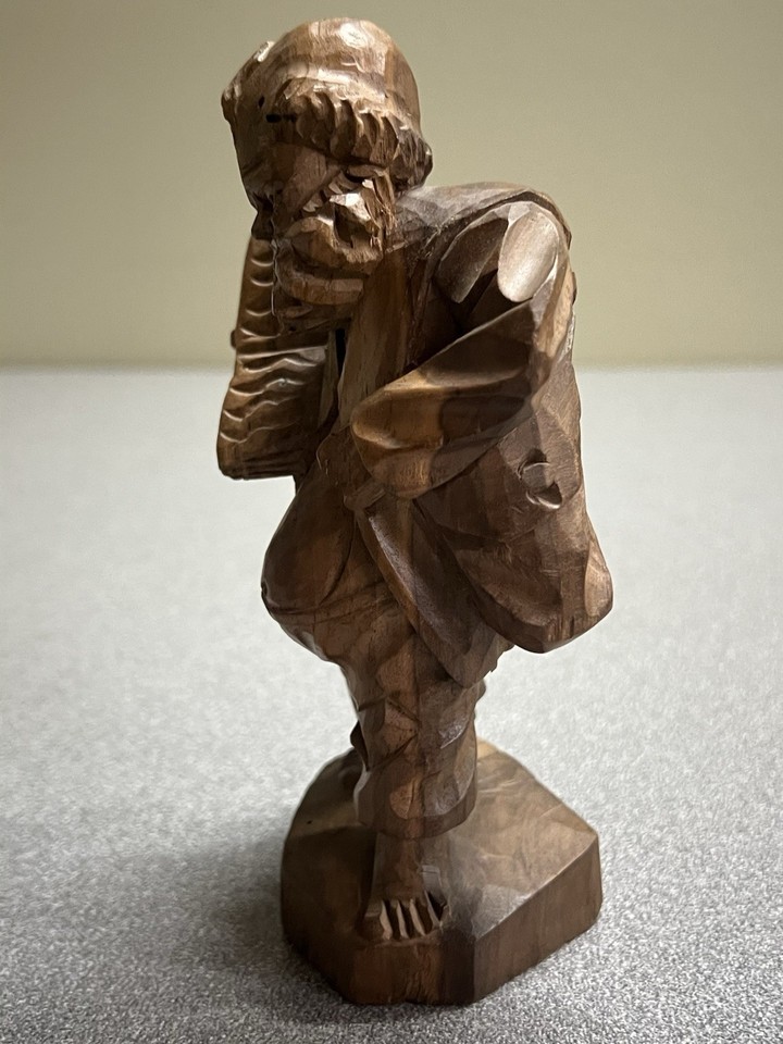vintage hand-carved wooden folk art sculpture | eBay