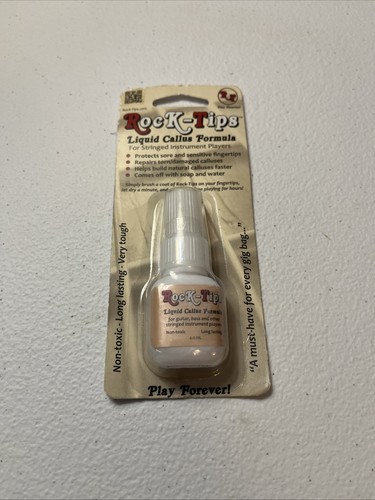 NEW Rock-Tips Liquid Callus Formula Stringed Instrument Players 4mL | eBay