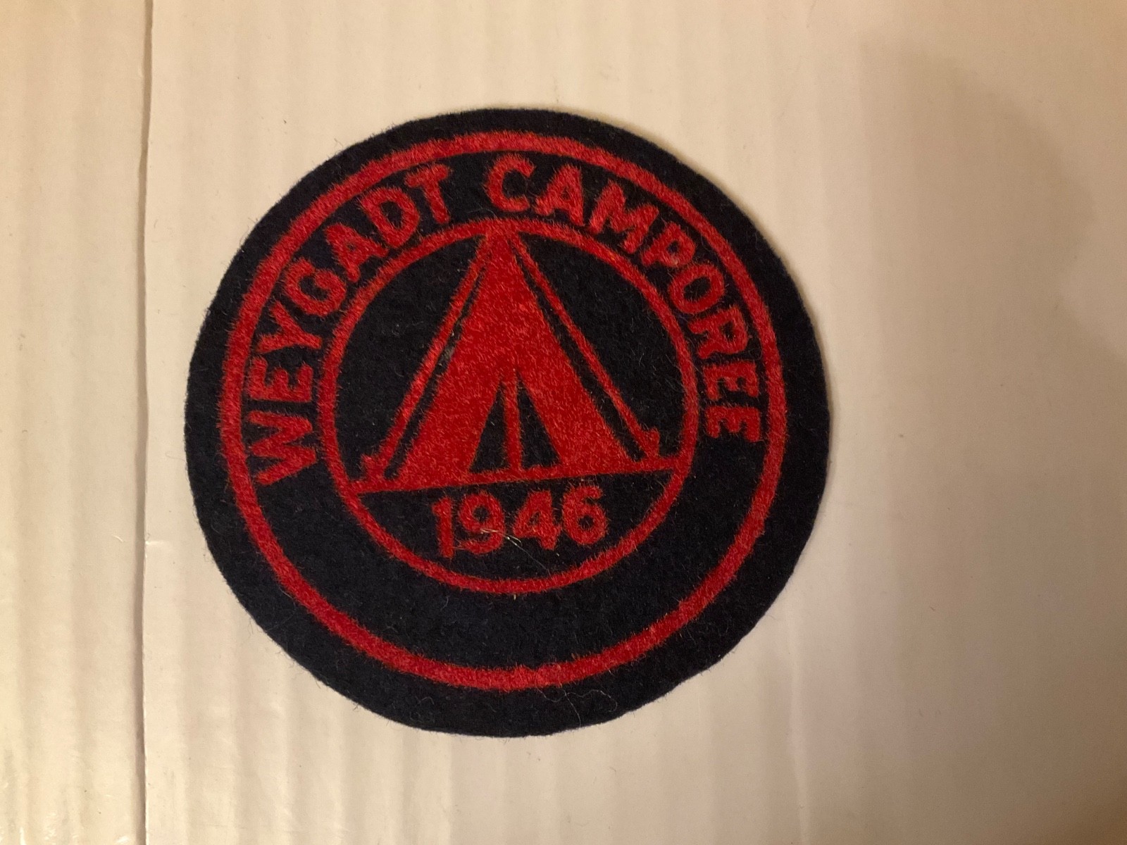 Camp Weygadt Delaware Valley Area Council 1946 Camporee Felt Patch Minsi Trails | eBay