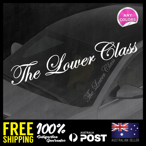 The Lower Class Windscreen Decals 580x87mm JDM Stickers Vinyl Lower Car ...