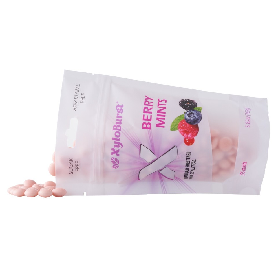 XyloBurst Mints Sugar Free Berry Mint candies with Xylitol 275 Count ...