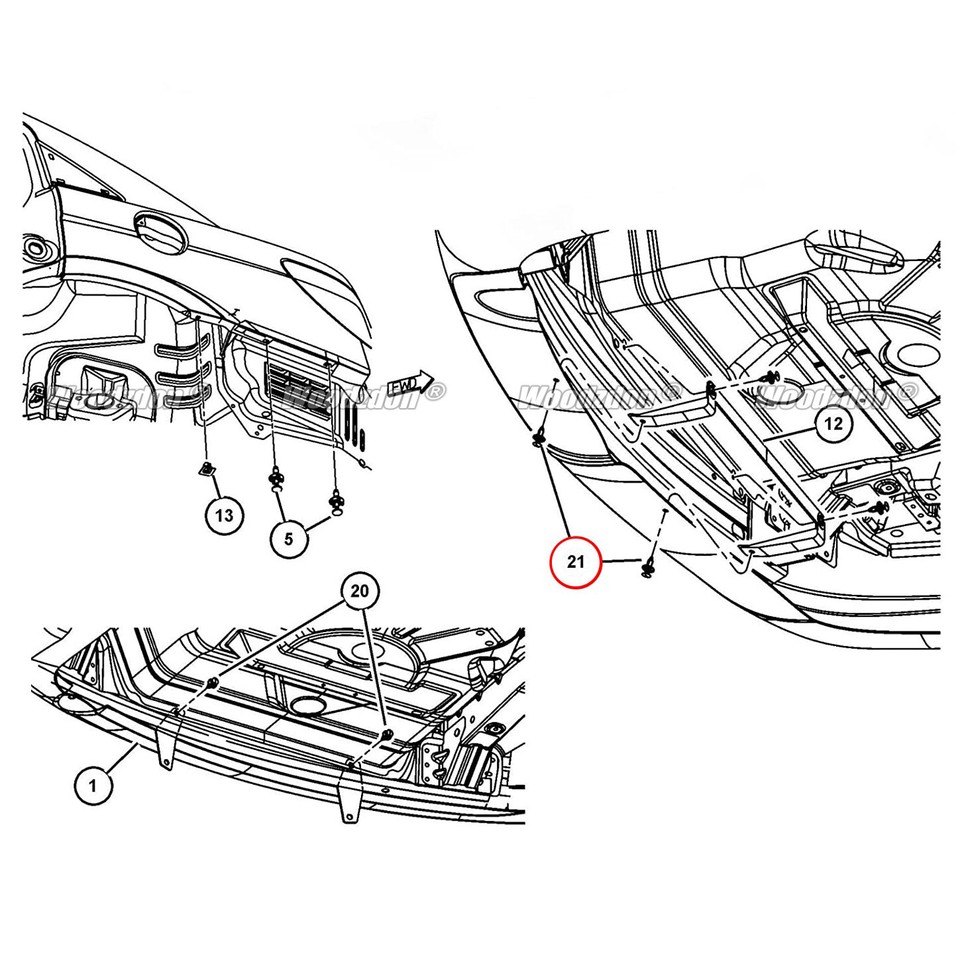 Set of 500 For GM Ford For Chrysler Push Type Retainers Clips 21030249 ...