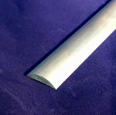 Aluminium Half Round Moulding Bar Mill Finish 3/4" x 3/16" x 1510mm ...