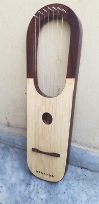 6 Metal Strings Lyre Harp SIXER Bat Design Handmade With Bag, Strings ...