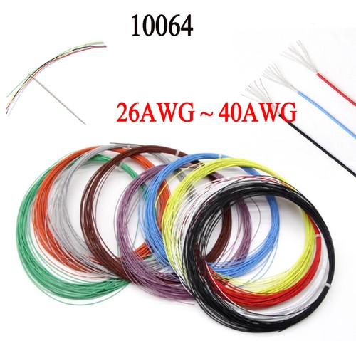 UL10064 Wire Silver Plated Copper 40AWG-28AWG Electronic Single Fine ...