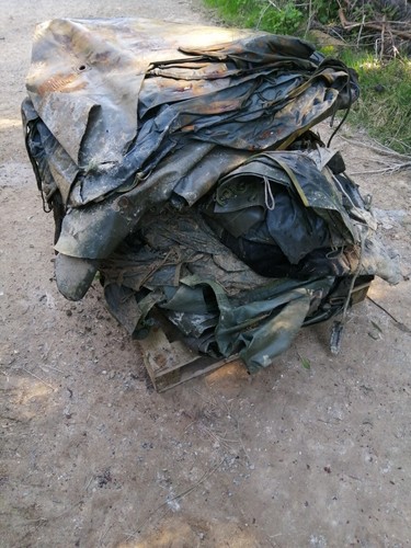 British Army Tent Scrap Canvas JOB LOT 9x9 12x12 18x24 Surplus Military ...