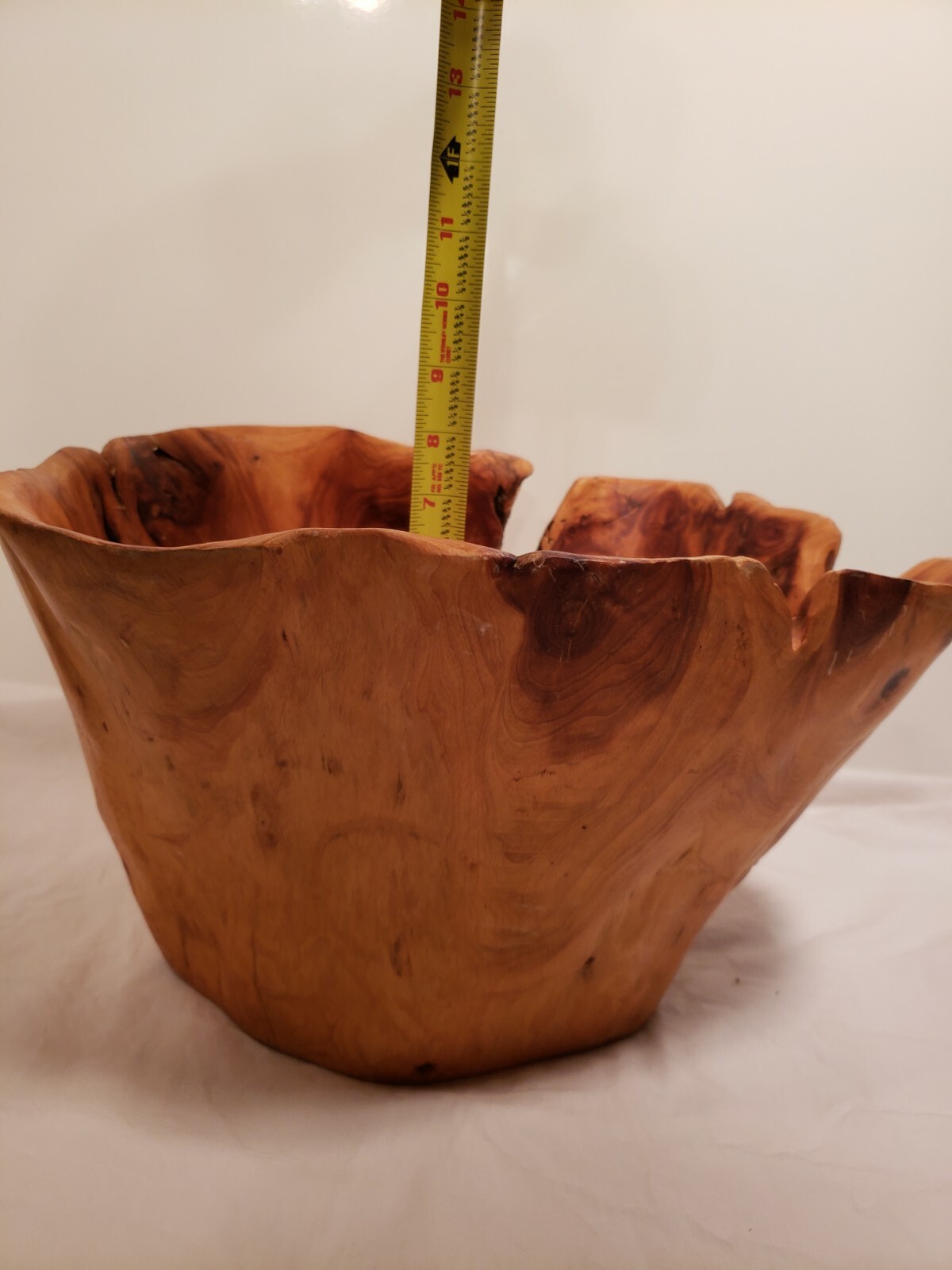Large Real Wood Tree Stump Bowl, Knotty Wood, Soft Wood, 9 1/2" Tall ...