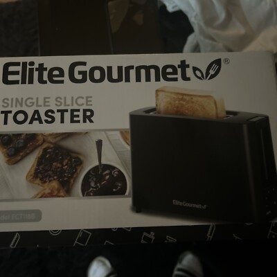 Elite Gourmet ECT118B Cool Touch Single Slice Toaster, 6 Toasting Black ...