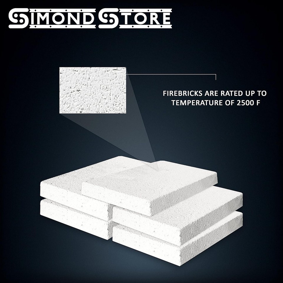 Insulating Fire Bricks - 1.25" x4.5" x9" - Set of 5 - Fire Bricks For ...
