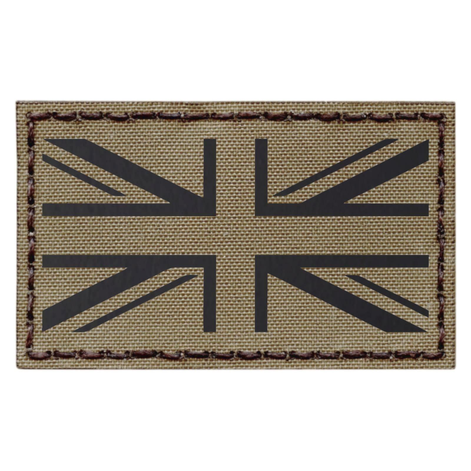 IR Union Jack 3x5 UK flag coyote tan morale loadout plate carrier ...
