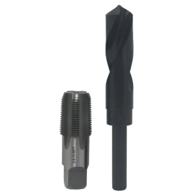 3/4 In. Carbon Steel NPT Pipe Tap and 59/64 In. High Speed Steel Drill ...