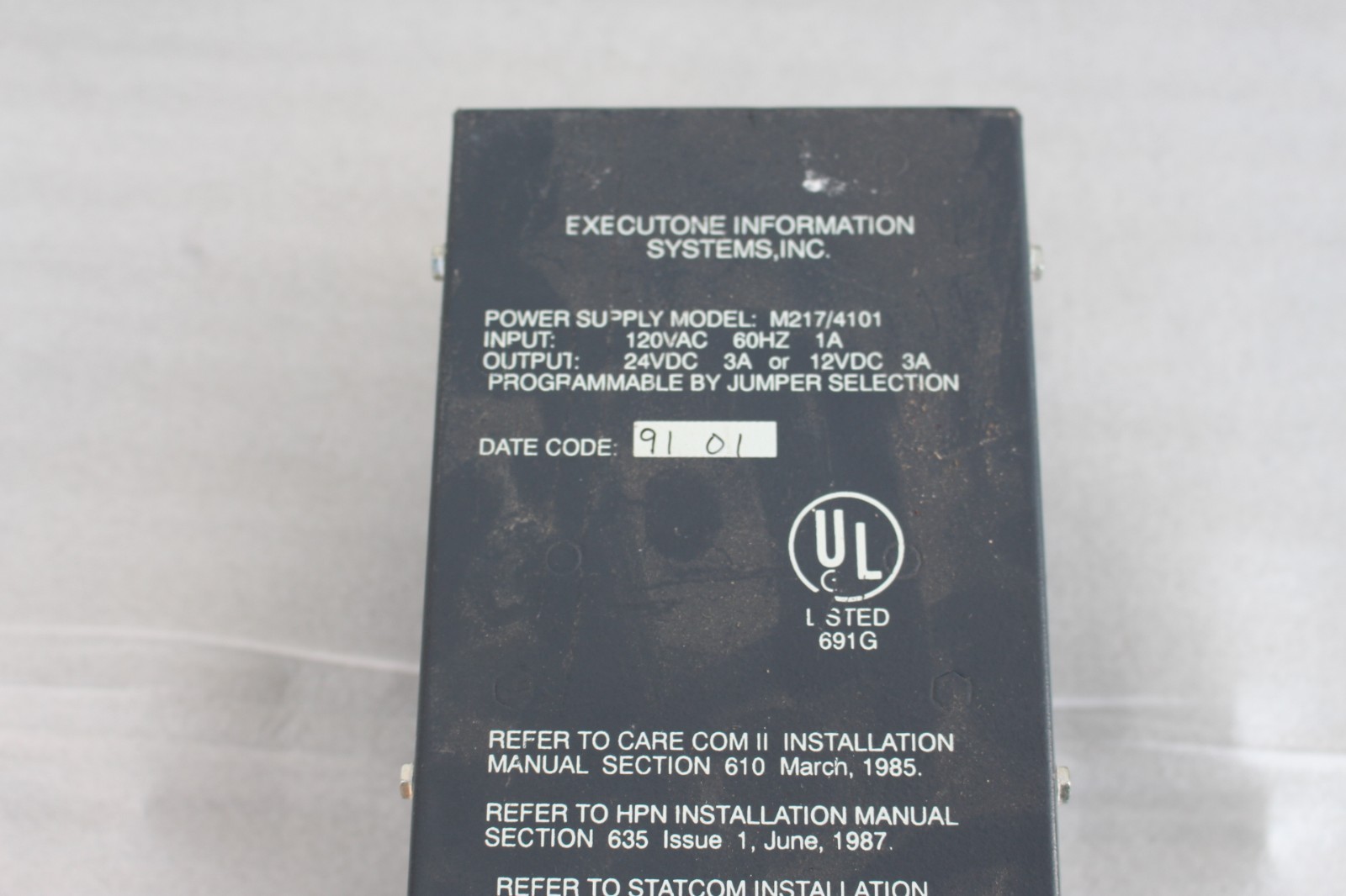 Executone 24V Class 2 Power Supply subassembly M217/4101 TYCO M2174101 ...