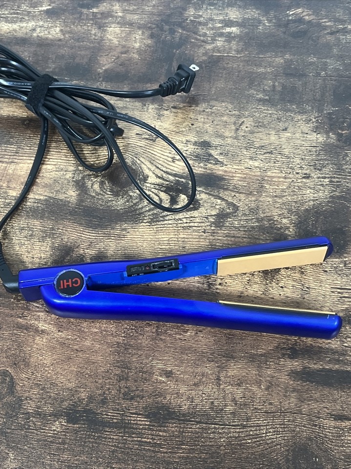 Chi 1" Ceramic Hairstyling Iron Indigo Metallic | eBay