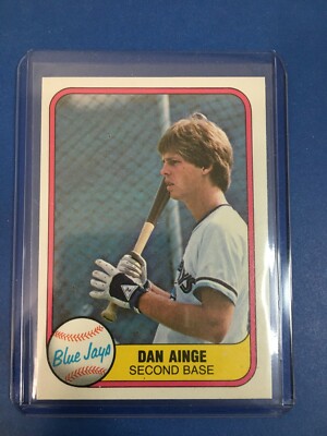 F106,821 1981 Fleer #418 Danny Ainge RC Toronto Blue Jays ROOKIE CARD ...