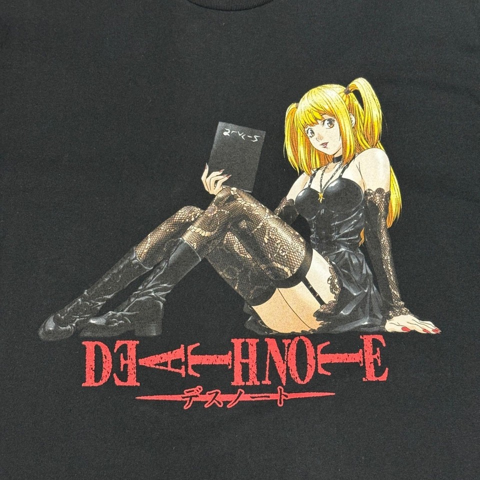 Death Note Misa Misa Black T-Shirt Size L Anime Manga Tee New | eBay ...