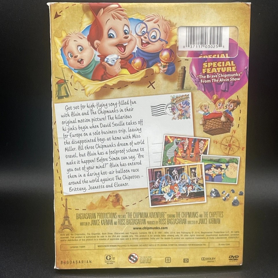THE CHIPMUNK ADVENTURE Alvin's Diamond Edition DVD 1987 + Special ...