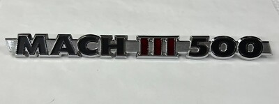 Mach 111 500 for KAWASAKI H1 1969 SIDECOVER Badge Emblem Metal Brand ...
