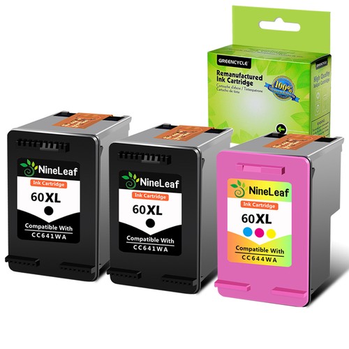 2x Black+1x Tri-Color Ink For HP 60 60XL Deskjet F4250 F4280 F4288 ...